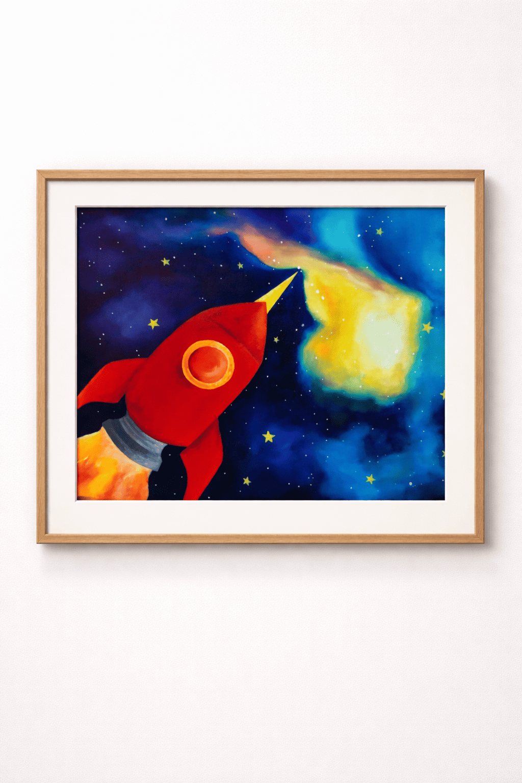Printable Galactic Explorer Oil Painting Print – Instant Download ...